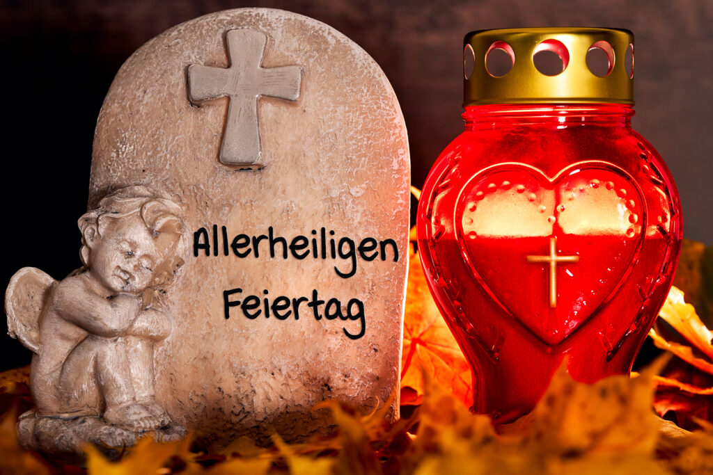 Allerheiligen Bilder: Kerze zum Feiertag • Bihlmayer-MEDIA