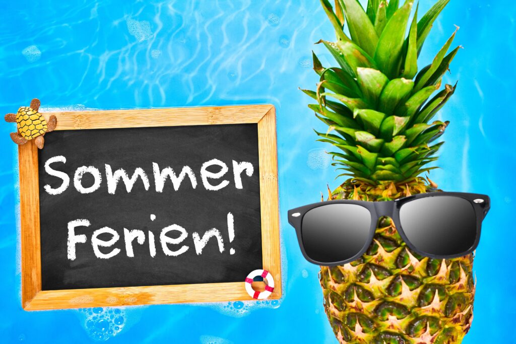 Sommerferien - Bild mit Ananas • Bihlmayer-MEDIA