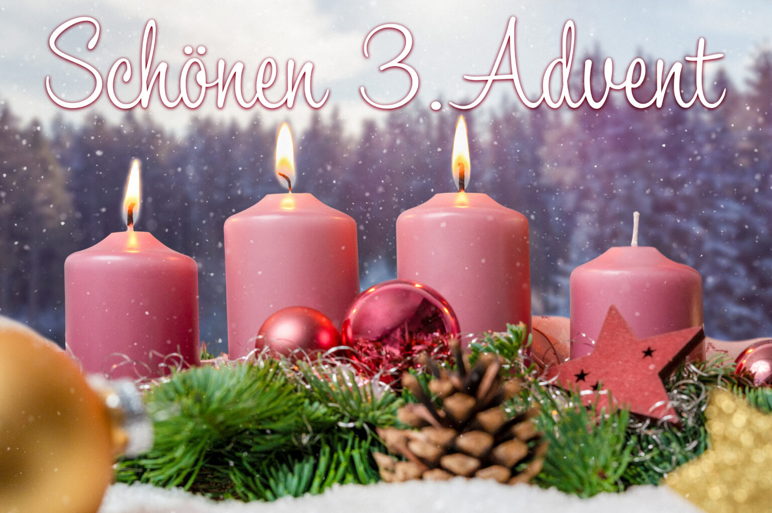 Fabelhafte Adventsgre 3 Advent Whatsapp Bild